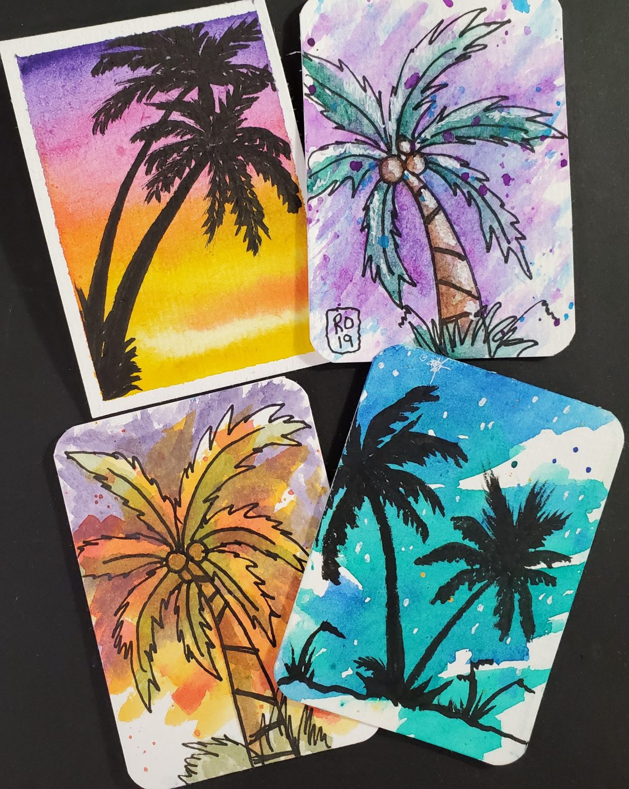 How to Draw a Palm Tree | Easy Beginner Art Tutorial - Art by Ro
