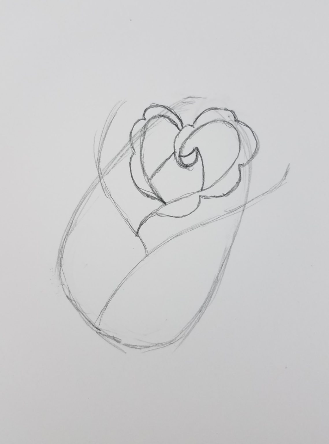 How to Draw a Rose for Beginners Step by Step - Art by Ro