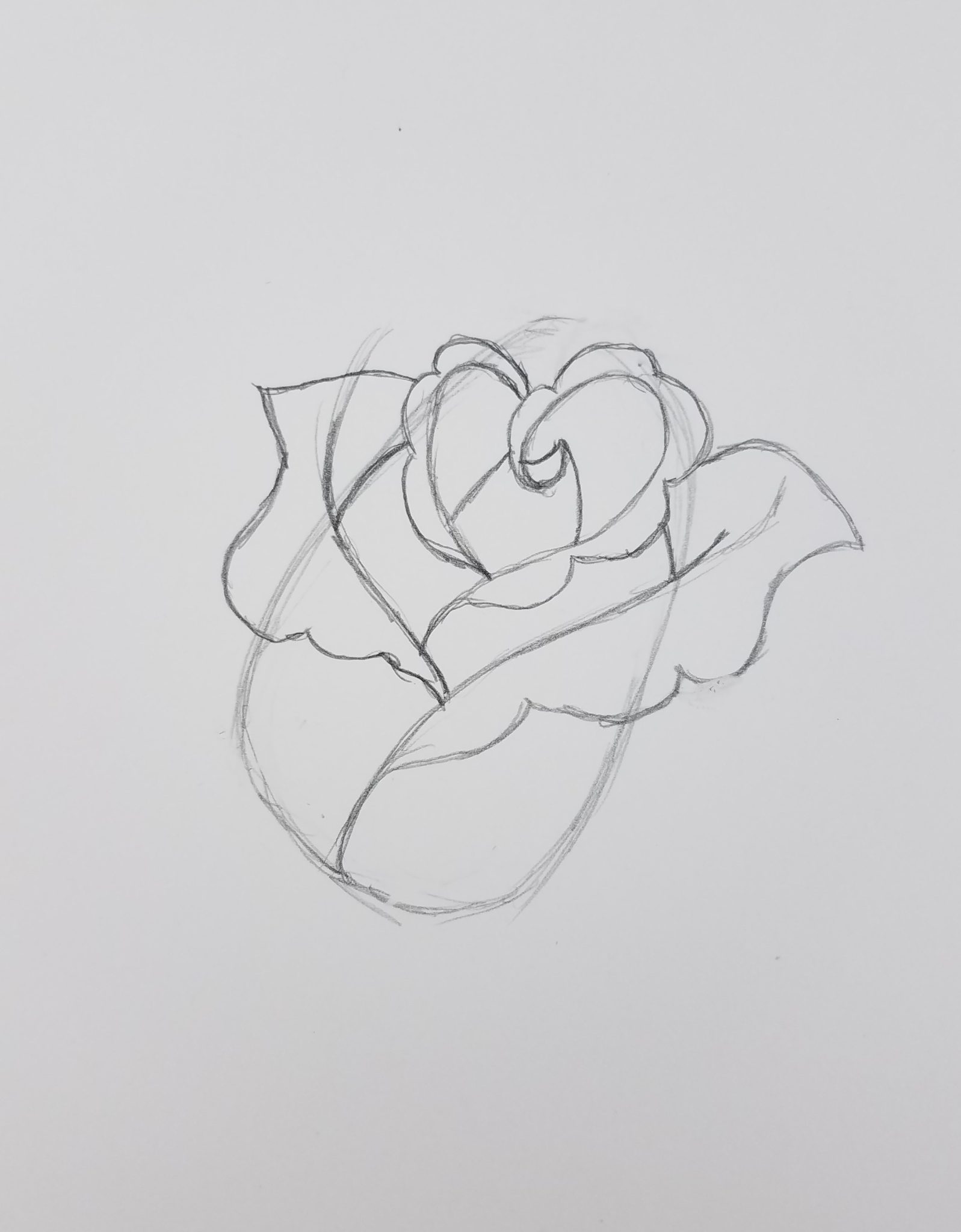 How to Draw a Rose for Beginners Step by Step - Art by Ro