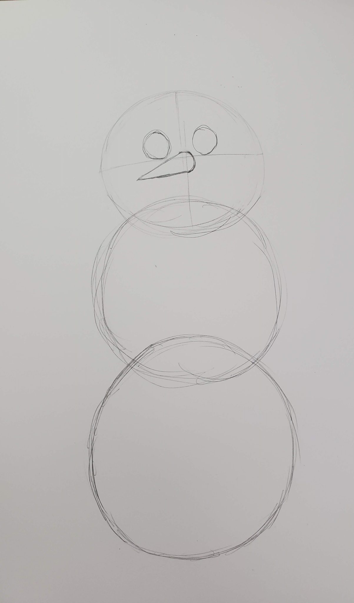 How to Draw a Snowman - Easy Step by Step - Art by Ro