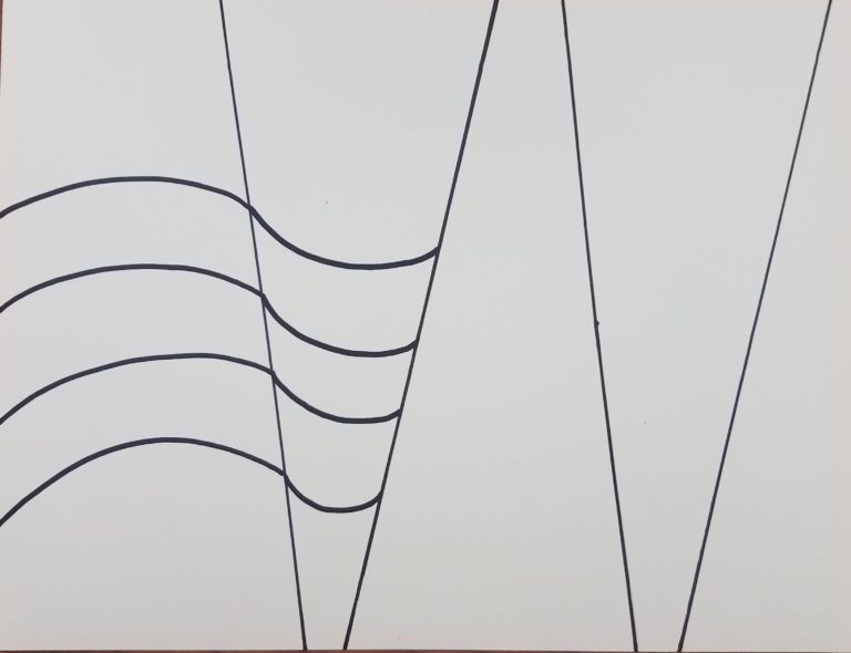 Waving Flag Drawing | Op Art for Beginners - Art by Ro
