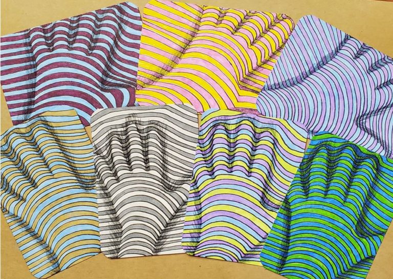 3D Hand Drawing (Op Art Tutorial) - Art by Ro