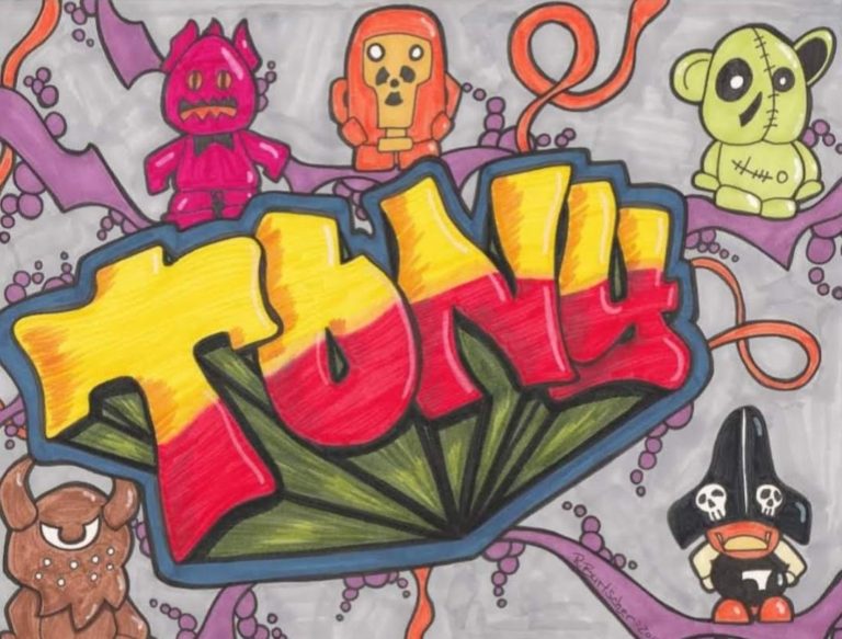 How to Draw Block Letters & Artwork Ideas - Art by Ro