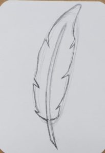 How to Draw an Easy Feather (and Color it with Markers) - Art by Ro