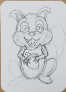 How to Draw a Squirrel (Easy Step by Step) - Art by Ro