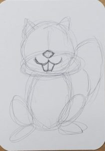 How to Draw a Squirrel (Easy Step by Step) - Art by Ro